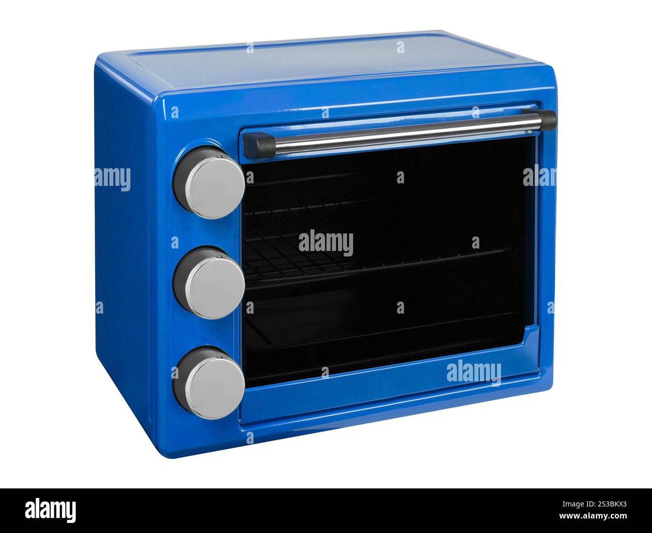 Blue Microwave Oven. Green Microwave Oven Stock Photo - Alamy