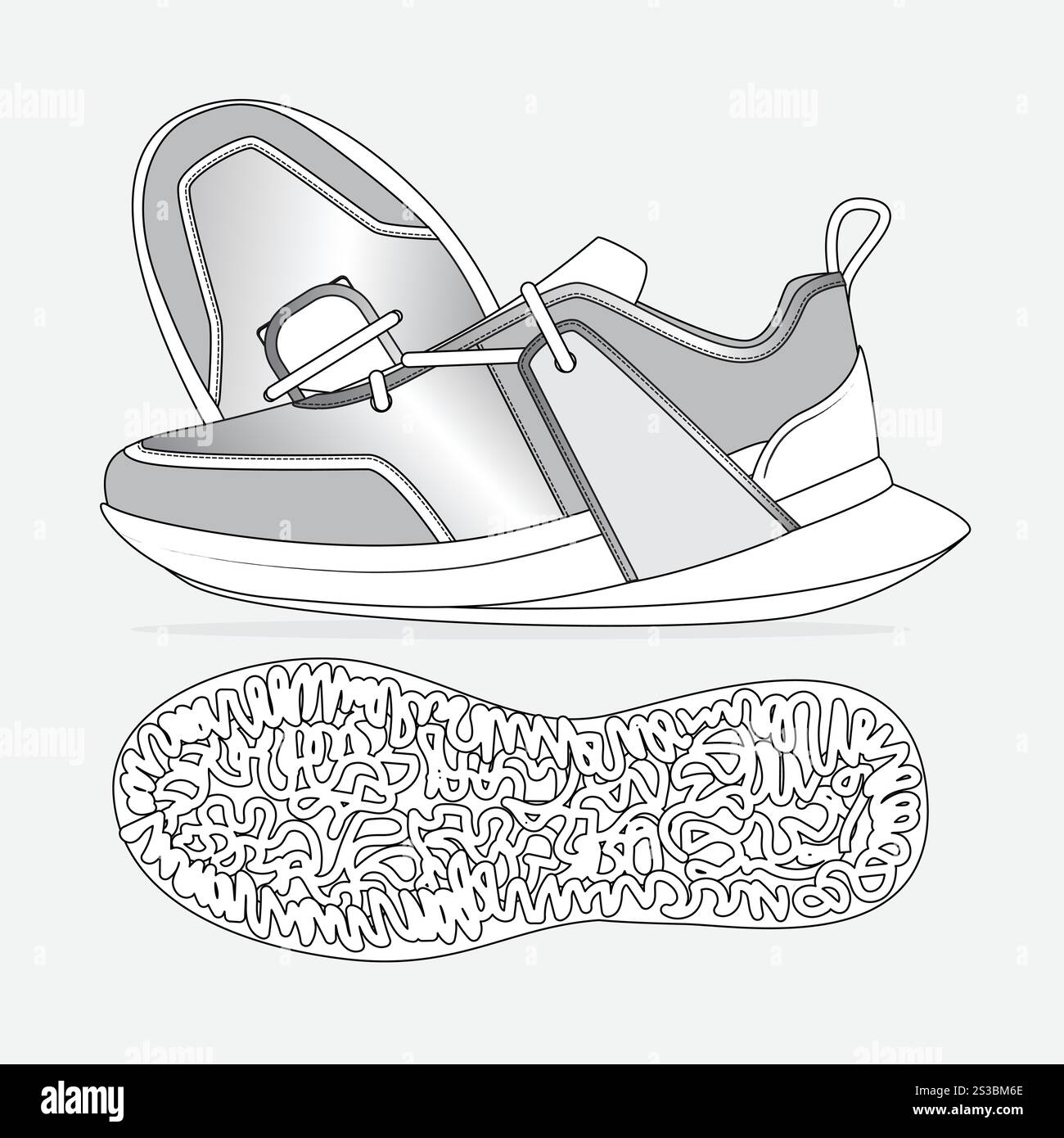 Sneakers vector design mockup template Stock Vector Image & Art - Alamy