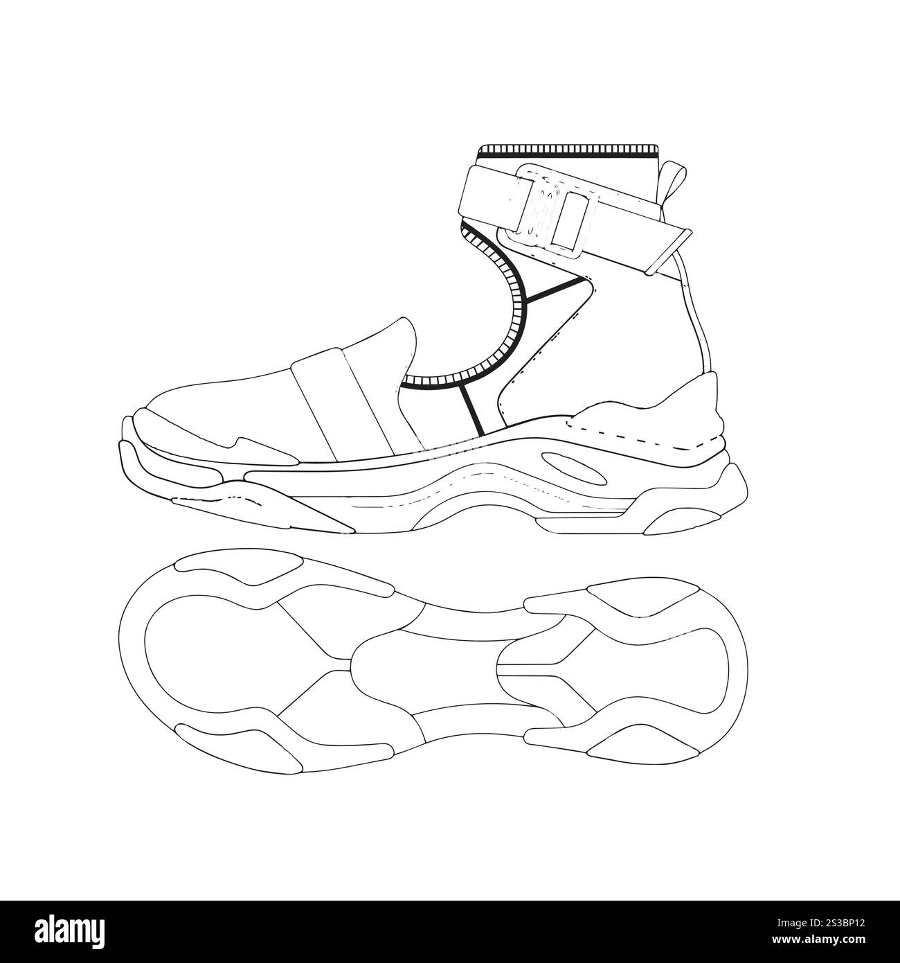 High top sneakers mockup template vector design Stock Vector Image ... High top sneakers mockup template vector design Stock Vector Image ...