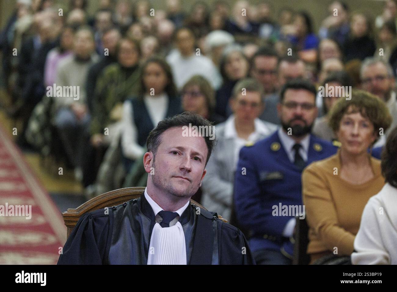 Julien Moinil pictured during his oath taking ceremony as new Brussels ...