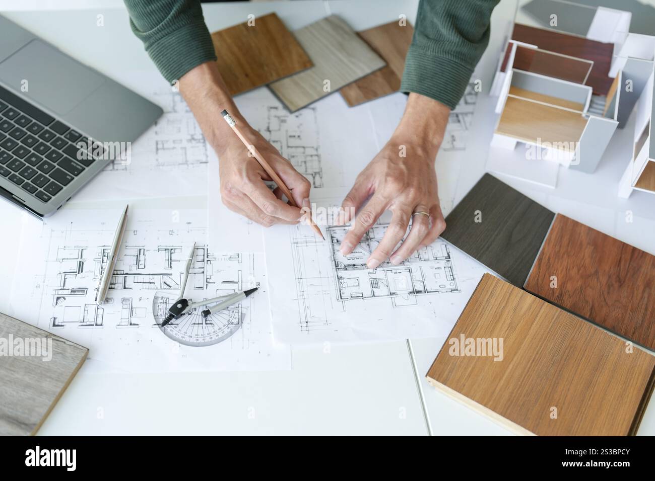 Architecture interior Man Creative project plan designer home and ...