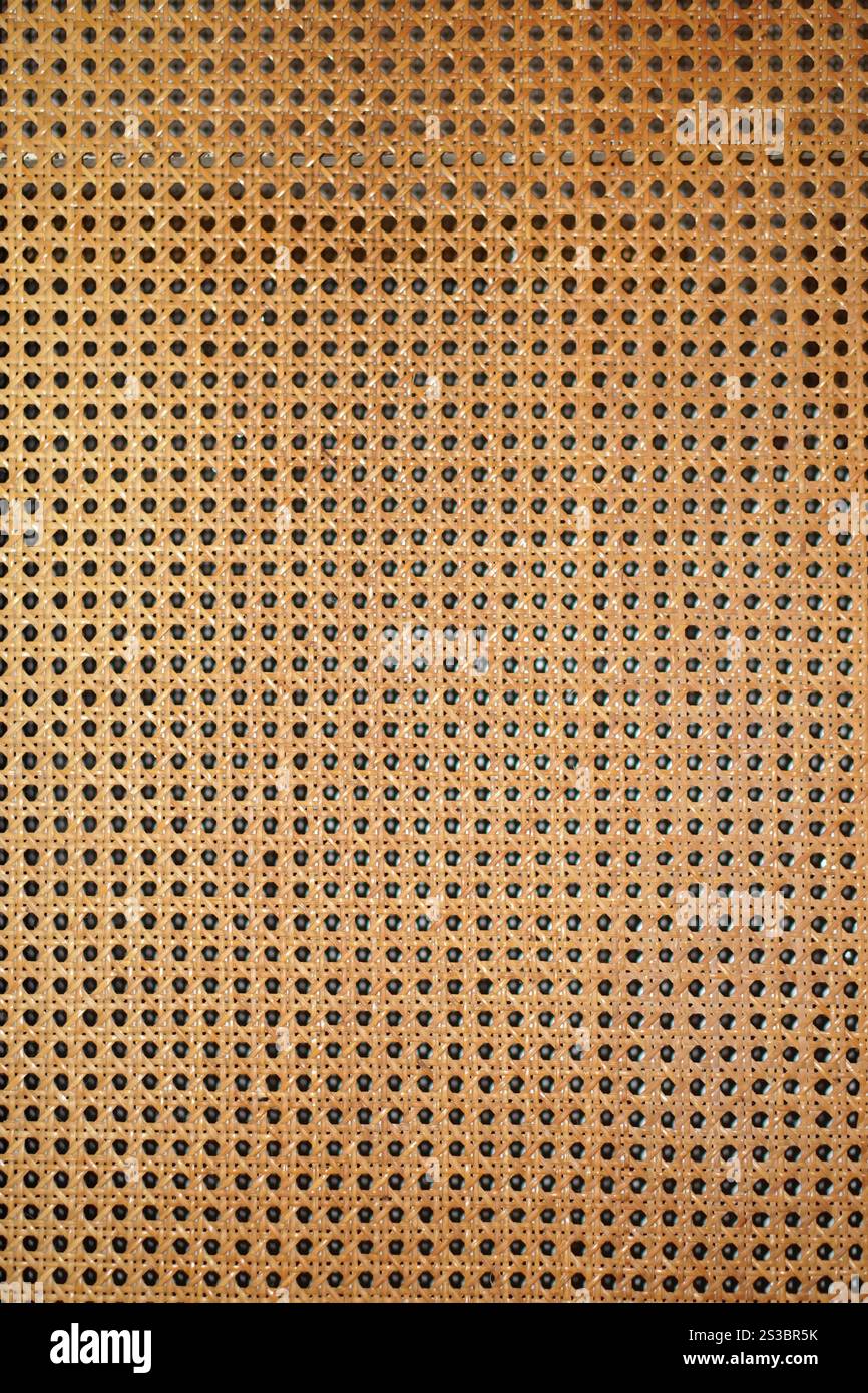 vertical background image with light brown wicker grid texture Stock ...