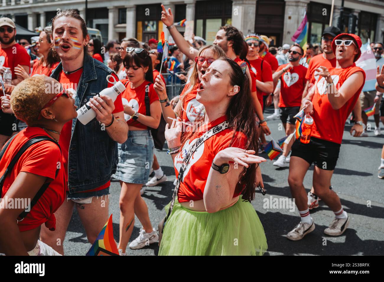 Heart FM Float at the Pride of London 2024 Parade Stock Photo - Alamy