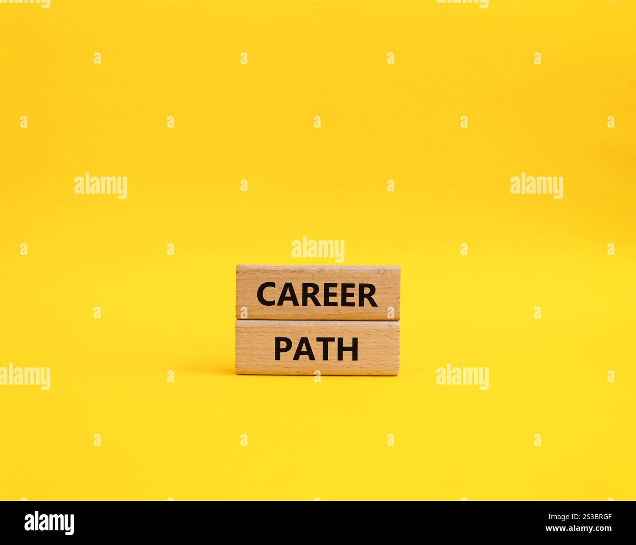 Career path symbol. Concept word Career path on wooden blocks ...