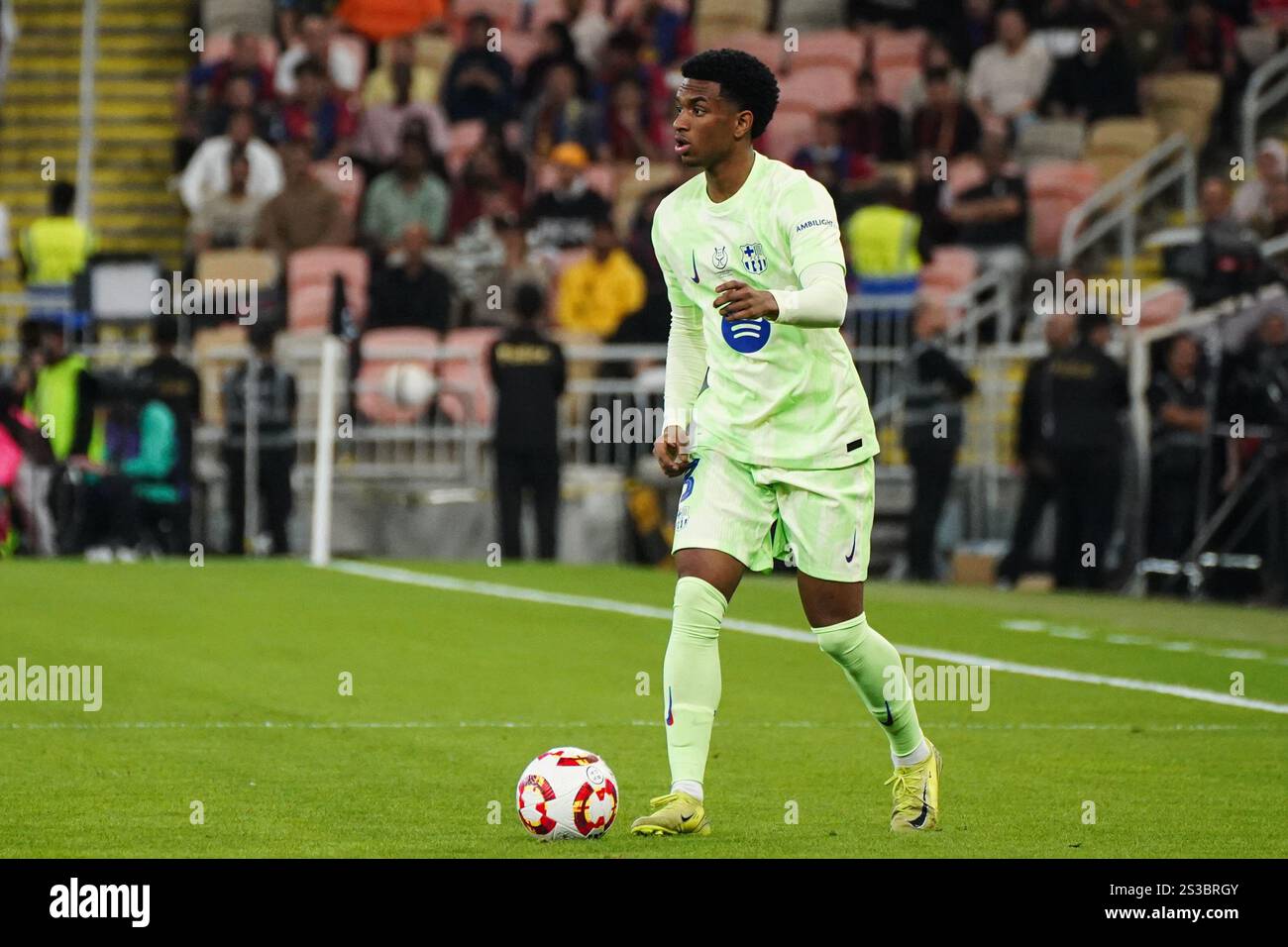 FC Barcelona's Alejandro Balde is seen during the Spanish Super Cup ...