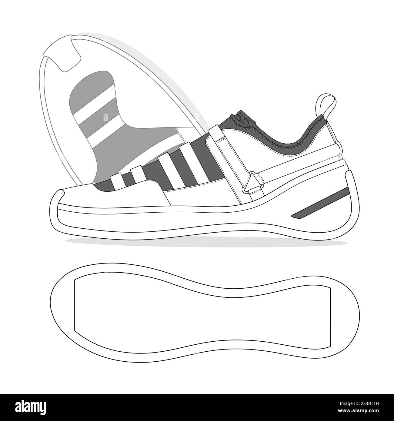 Men climbing shoes template hi-res stock photography and images - Alamy