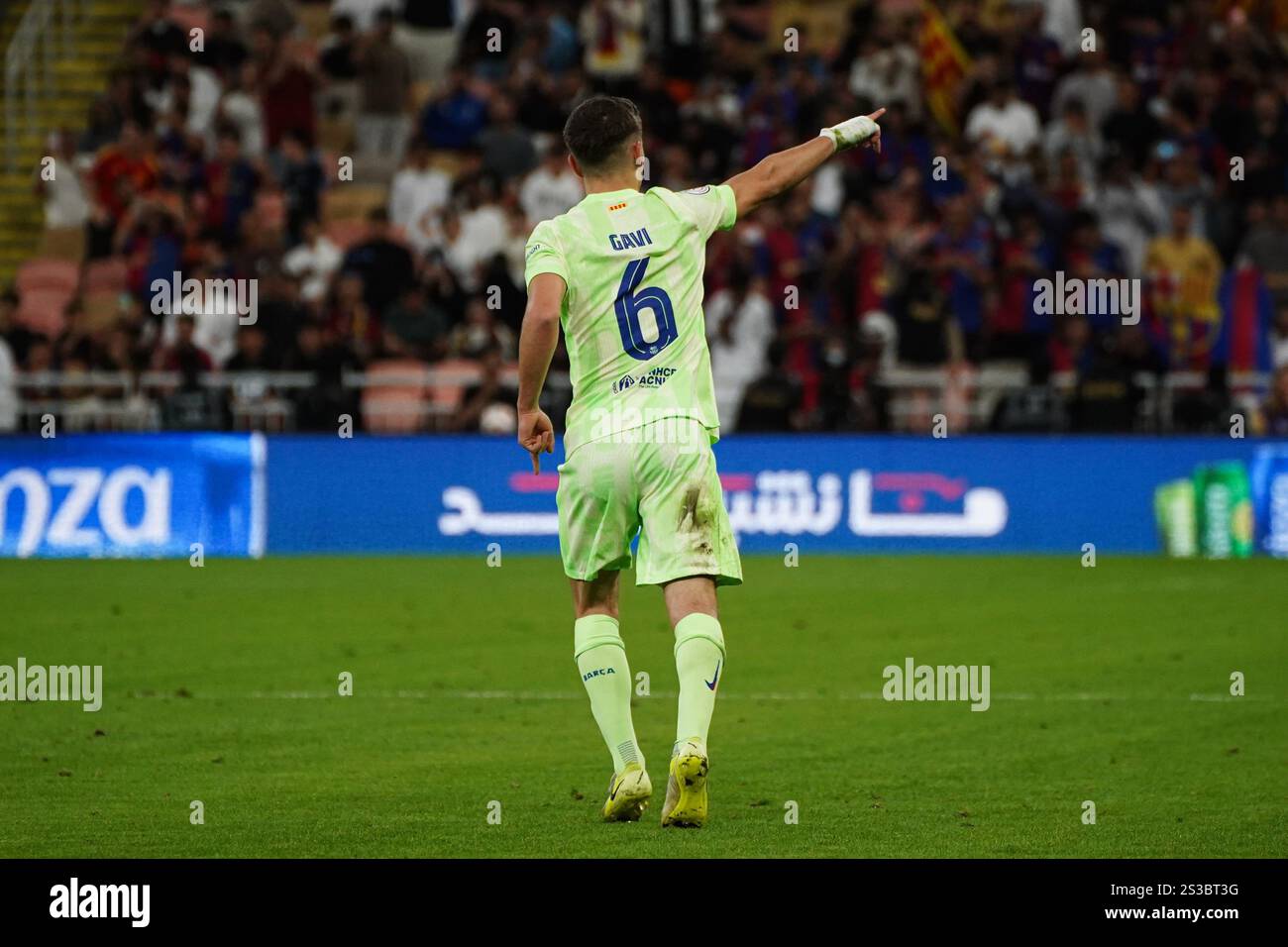 Jeddah, Saudi Arabia. 08th Jan, 2025. FC Barcelona's Pablo Gavi ...