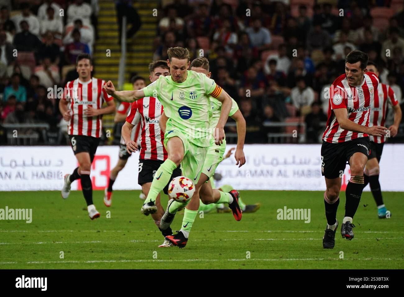 Jeddah, Saudi Arabia. 08th Jan, 2025. FC Barcelona's Frenkie de Jong seen in action with ...