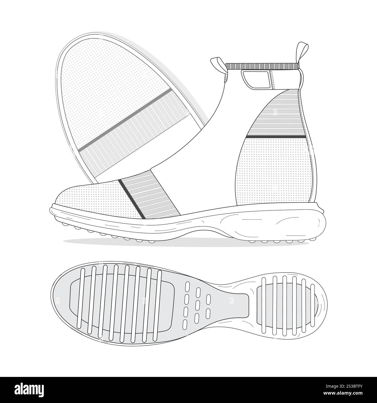 Women high top sneakers vector template technical design by adobe ...