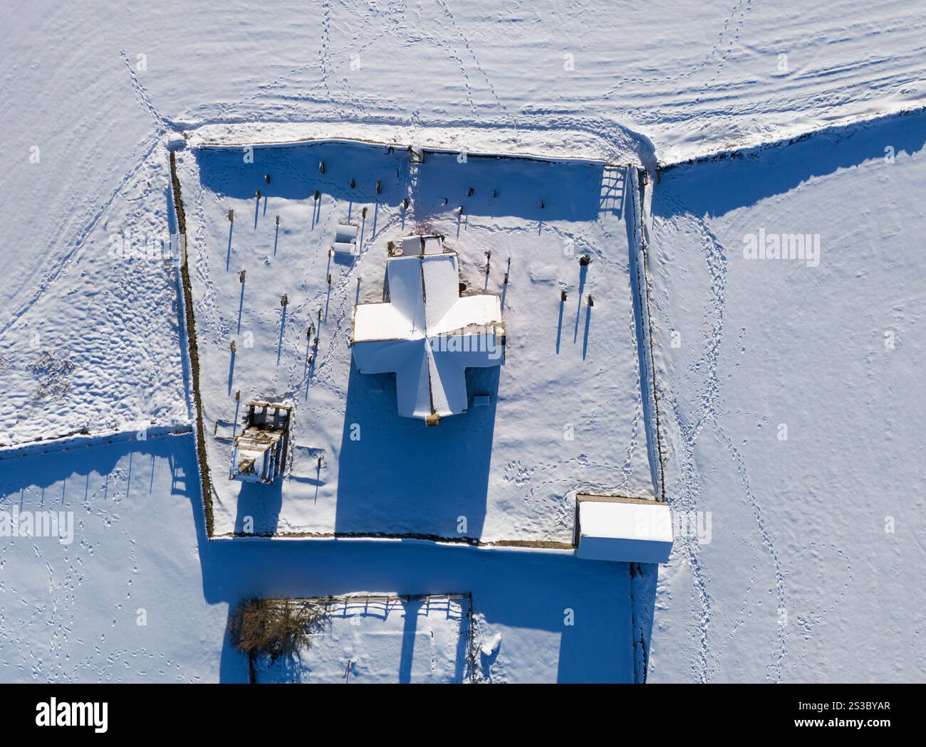 St Andrew's church, Kiln Pit in Durham, covered on snow. Britons are ...