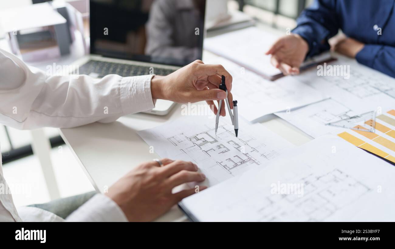 Architecture drawing on architectural project business architecture ...