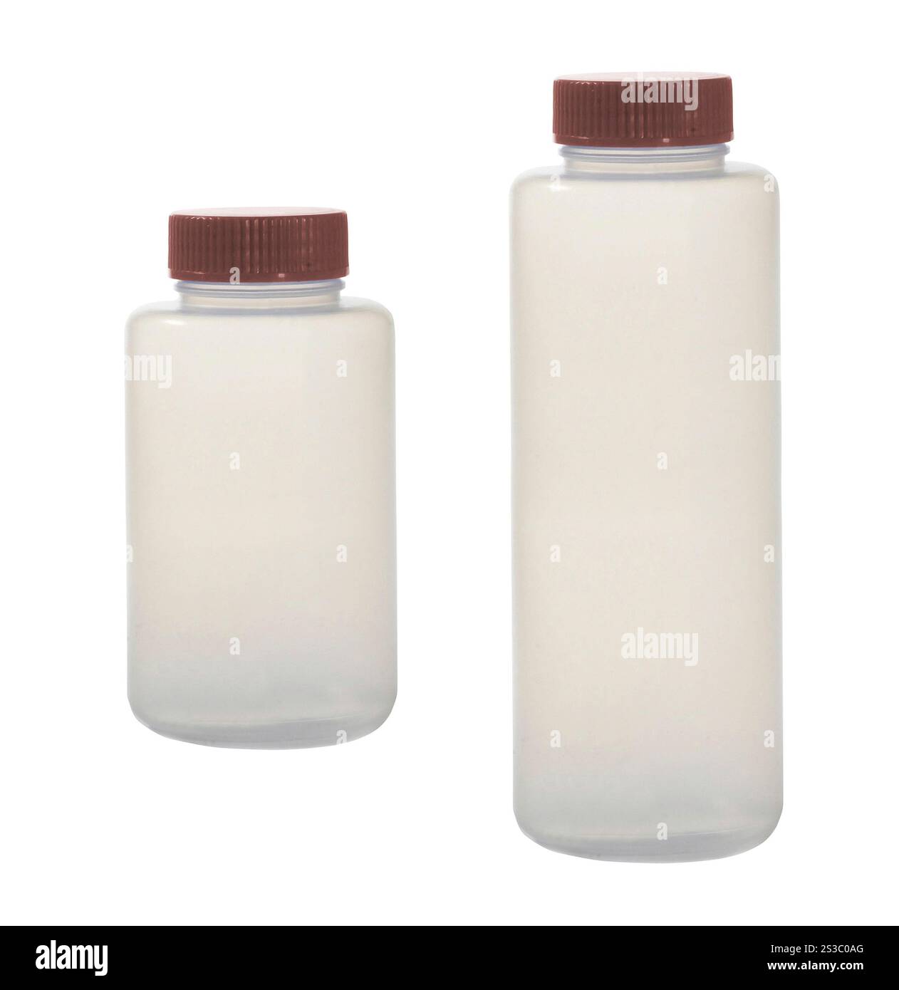 White medical container on white background. White medical container ...