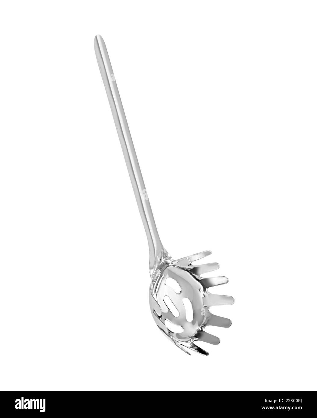 Spaghetti server on white background Stock Photo - Alamy