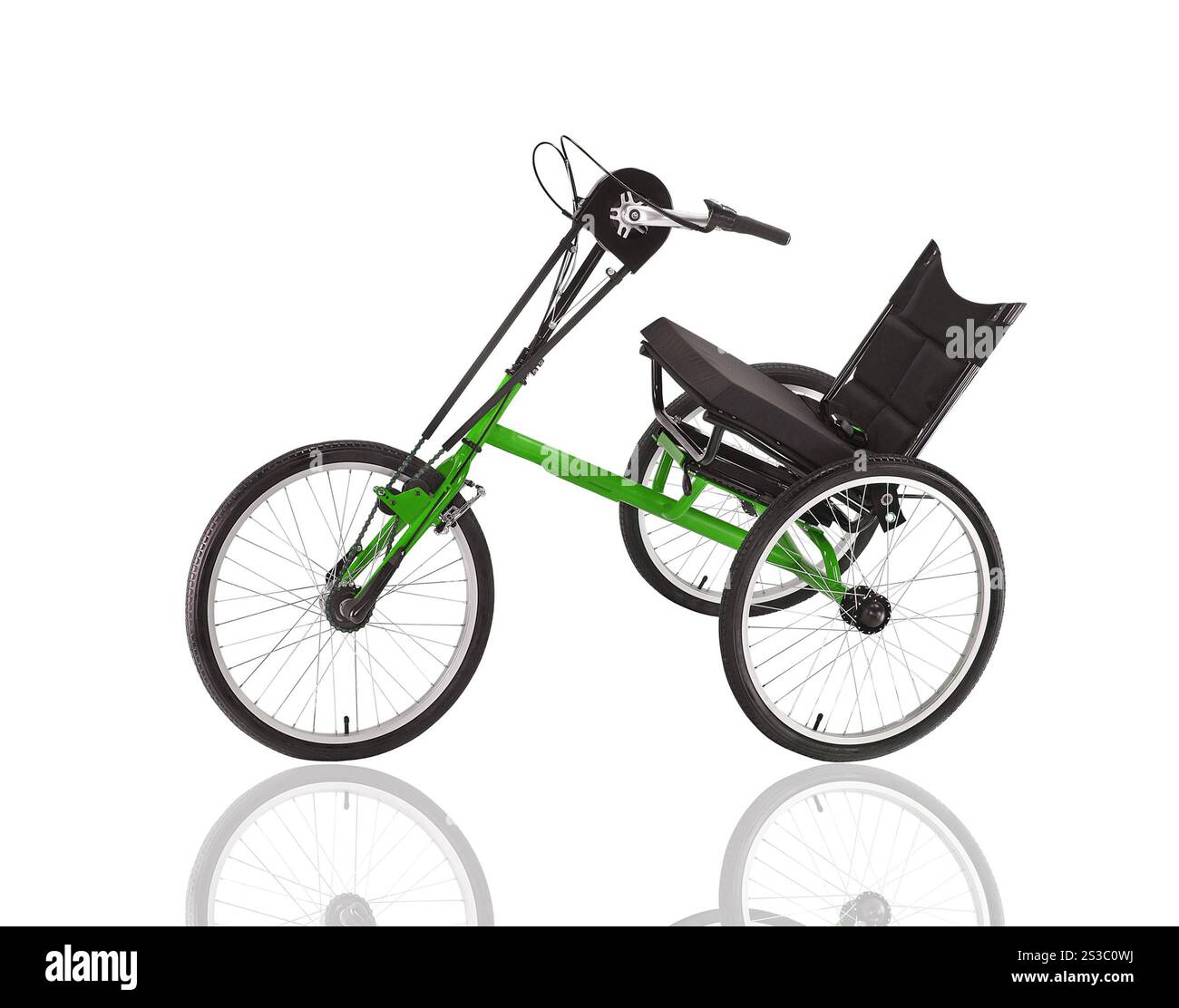 Tricycle isolated on white background Stock Photo - Alamy