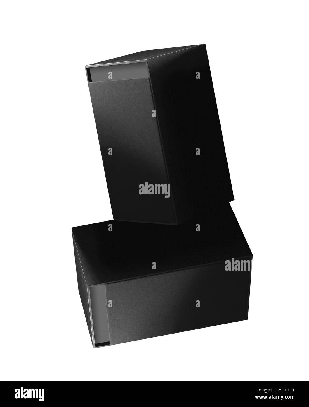 Music Columns isolated on white background Stock Photo - Alamy