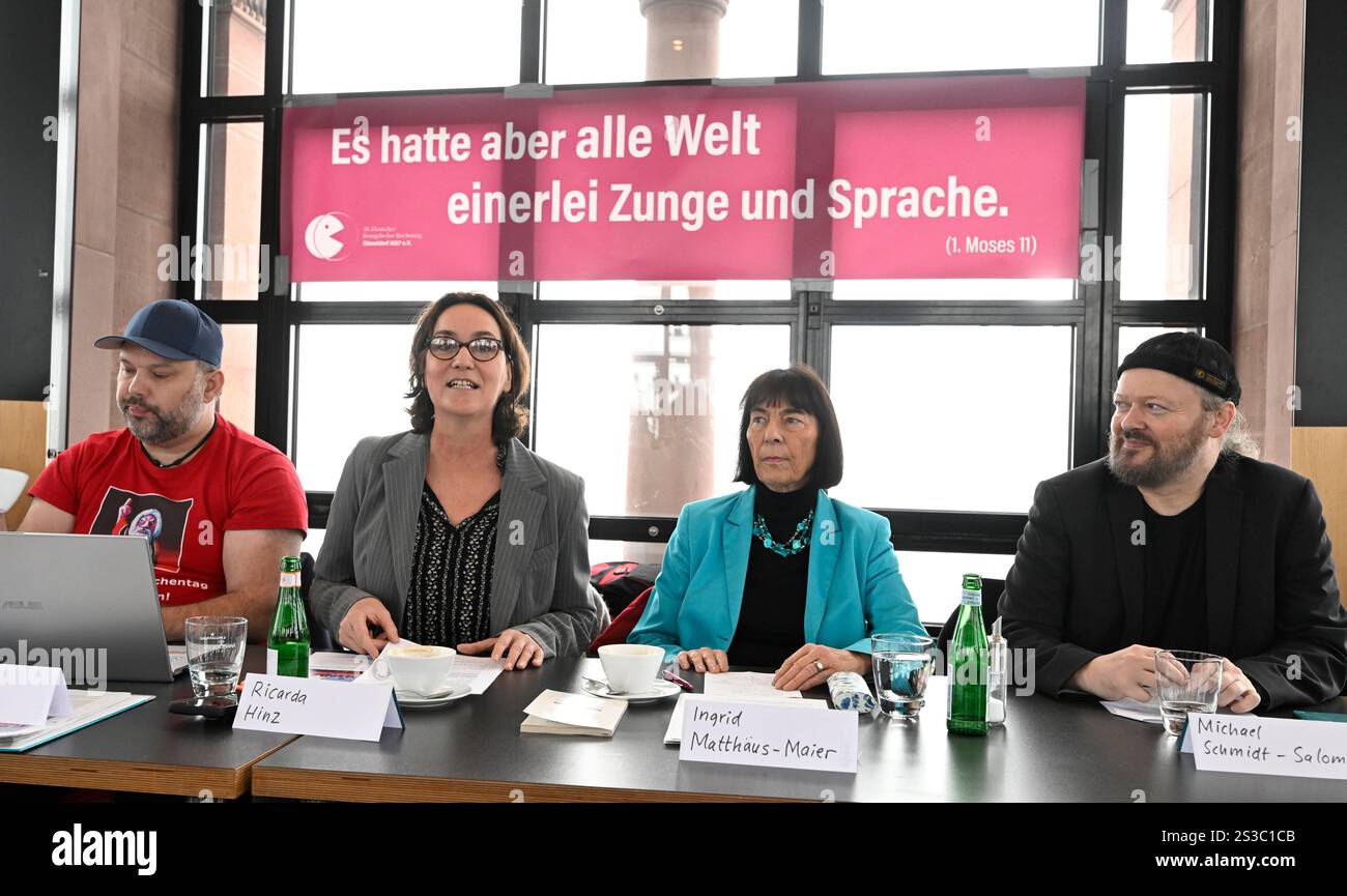 Duesseldorf, Germany. 09th Jan, 2025. David Farago (l-r), Ricarda Hinz ...