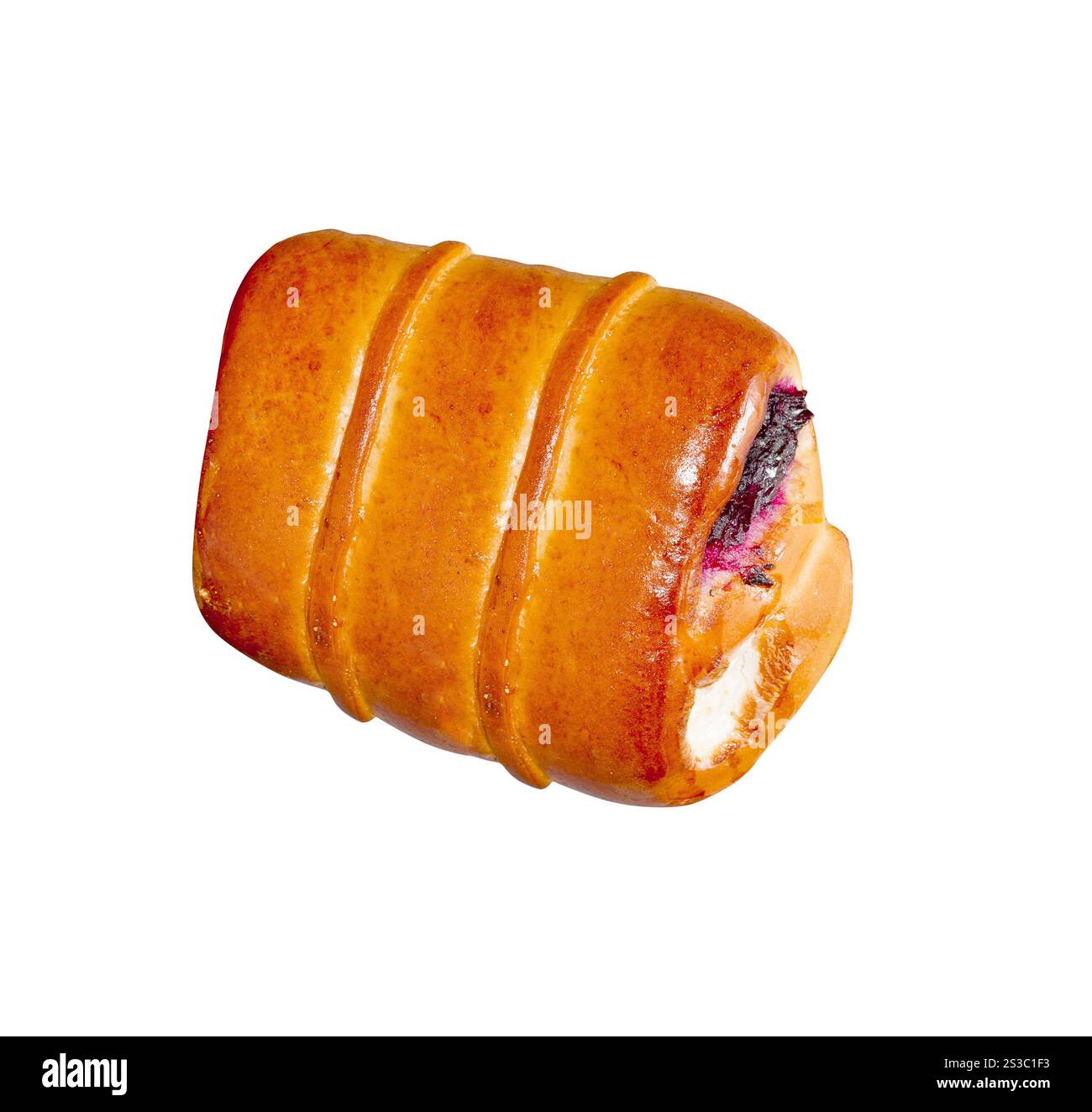 Bun isolated on white background Stock Photo - Alamy
