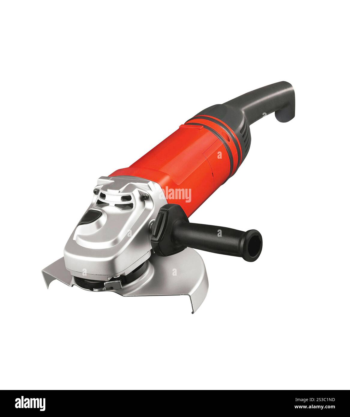 Big powerful angle grinder isolated on white Stock Photo - Alamy