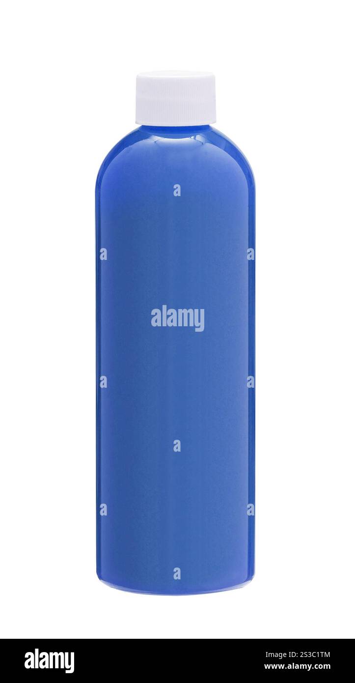 blue color bottle isolated. green color bottle isolated Stock Photo - Alamy