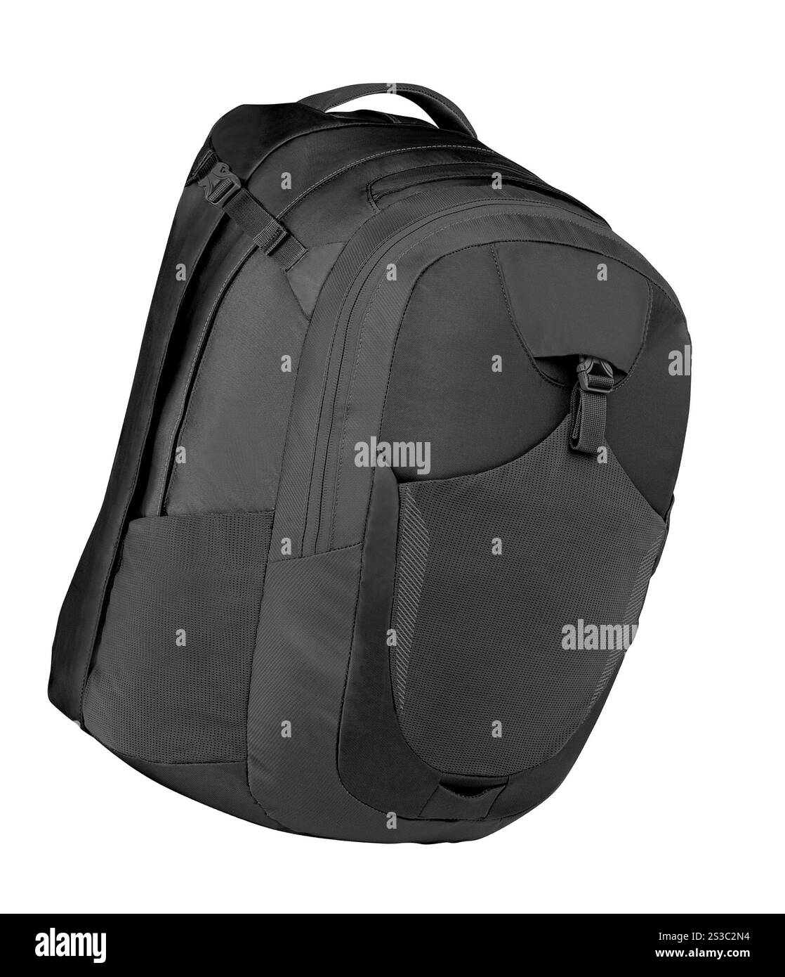 Black Backpack isolated in white background. Black Backpack isolated ...