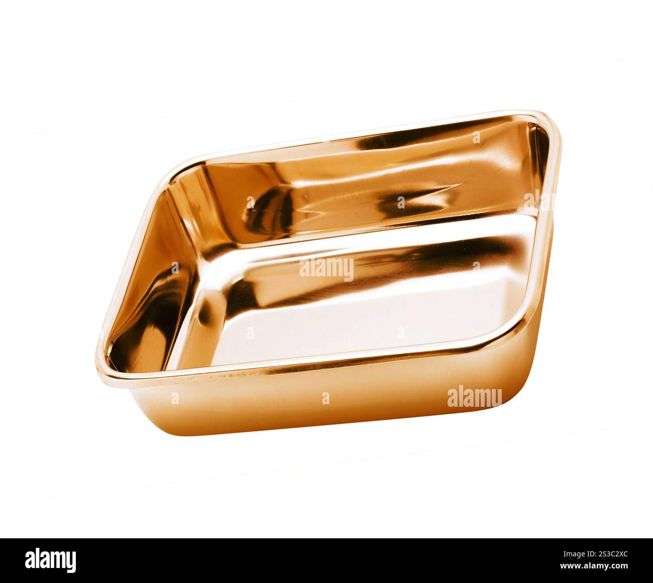 Empty metal box isolated on white Stock Photo - Alamy