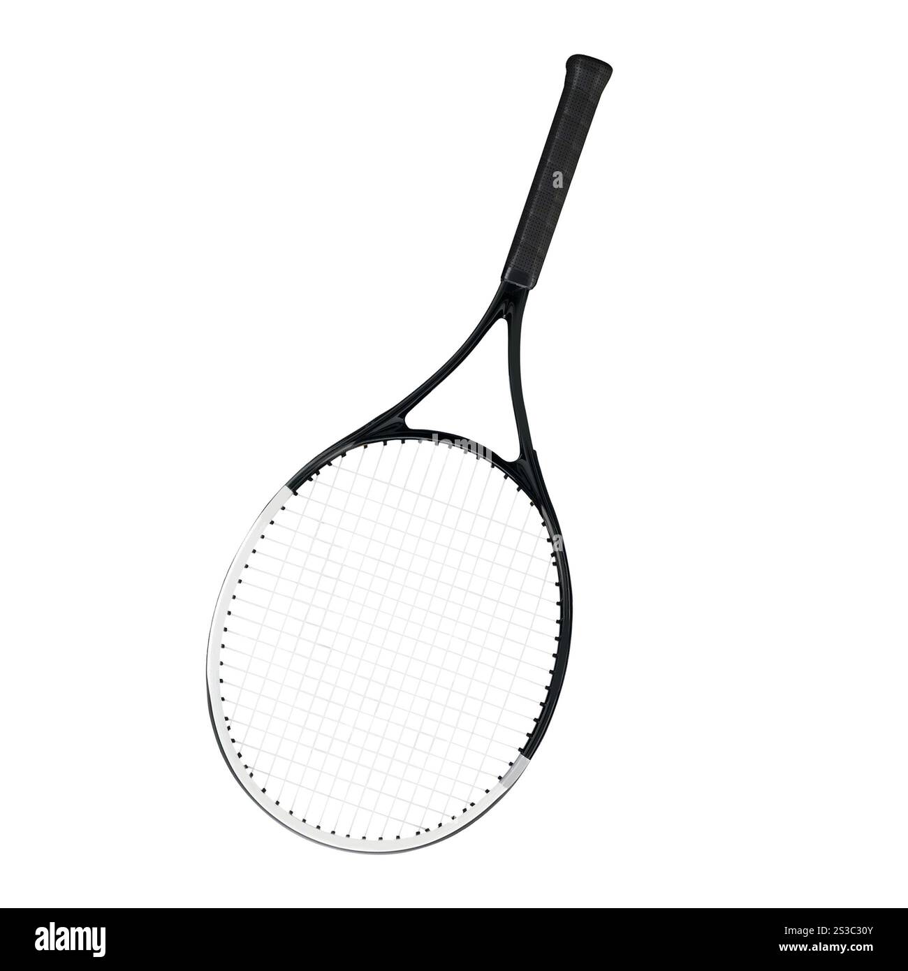 Tennis racket, isolated on white background. Tennis racket Stock Photo ...