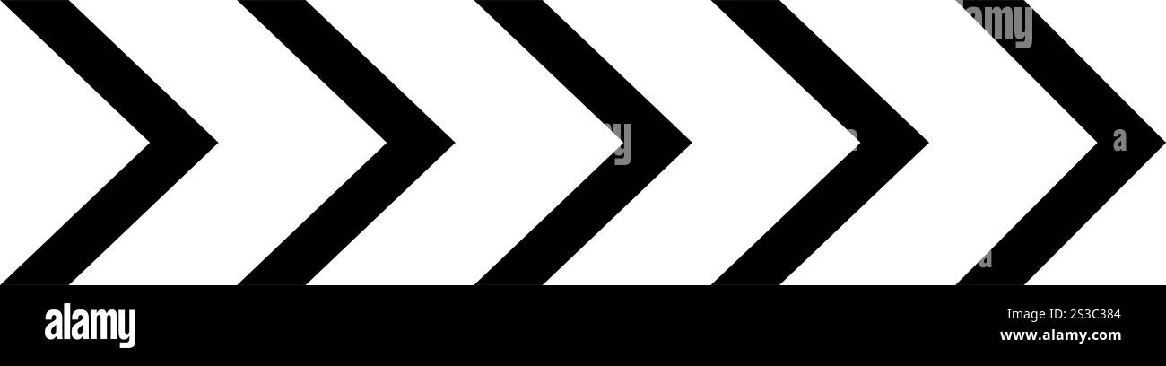 Black chevron arrows. Five repeated V-shaped stripes. Motion, download ...