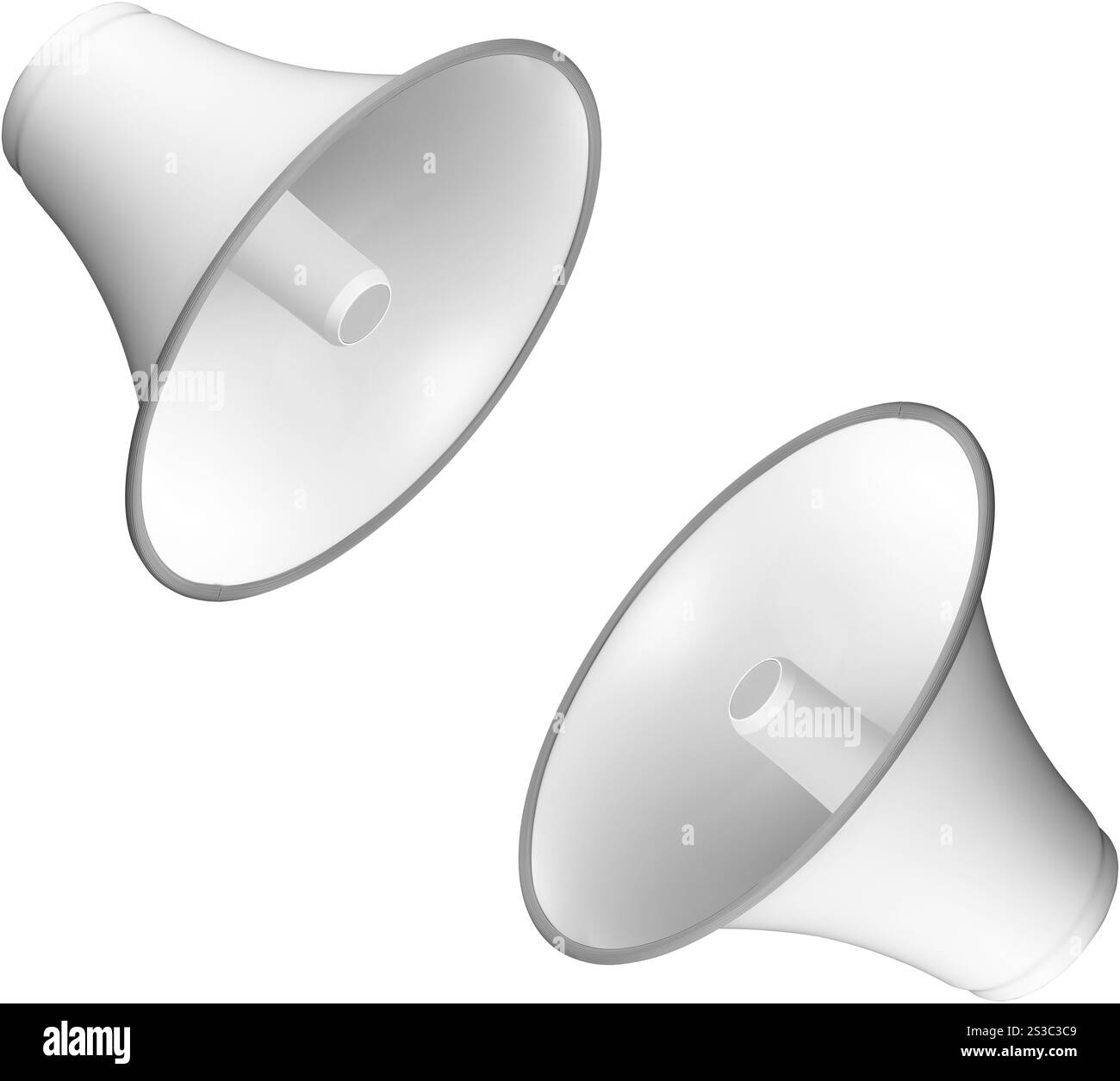 megaphone isolated on white background. megaphone Stock Photo - Alamy