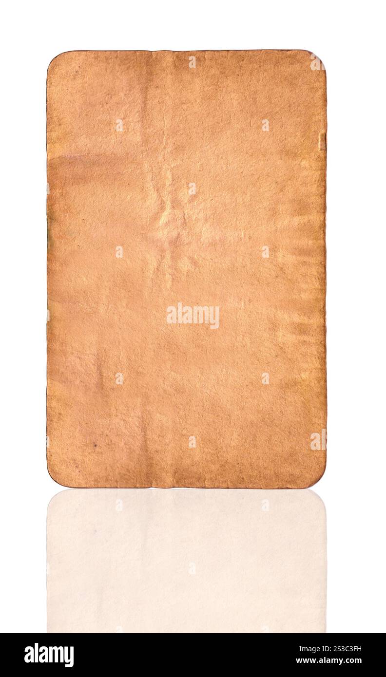 vintage paper isolated on white background. vintage paper Stock Photo ...