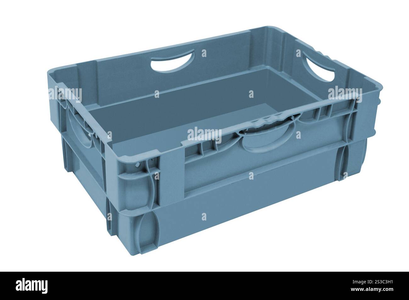 Empty blue plastic pallet hi-res stock photography and images - Alamy