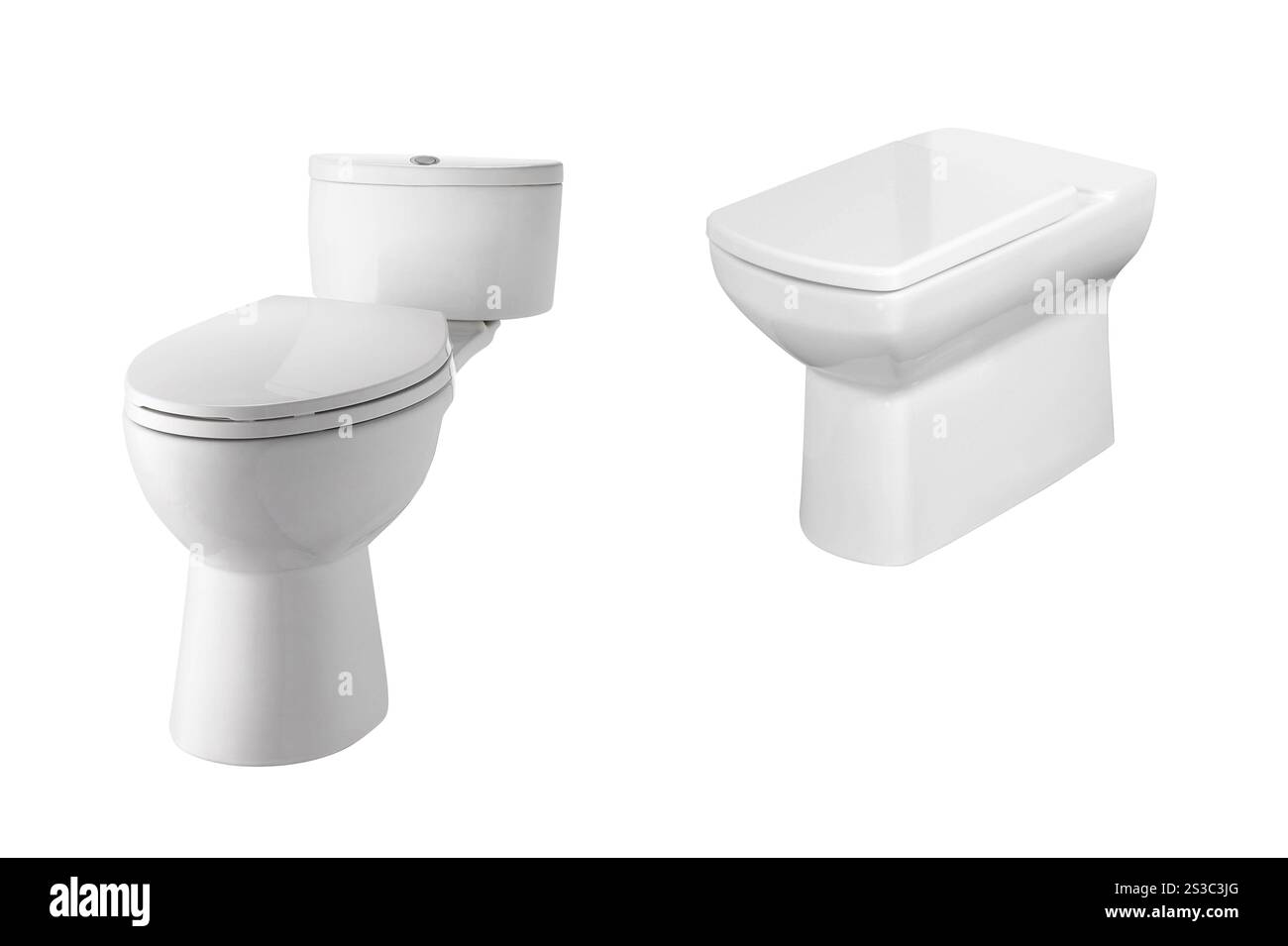 Toilets isolated on white. Toilet isolated on white Stock Photo - Alamy