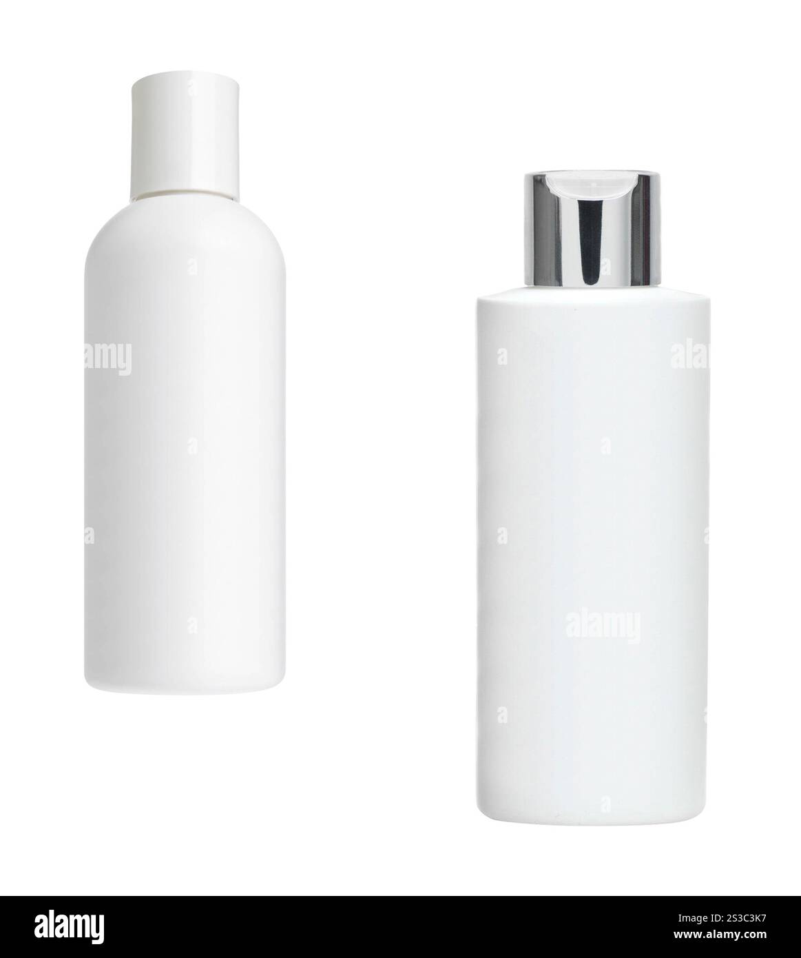 Two blank cosmetic bottles hi-res stock photography and images - Alamy