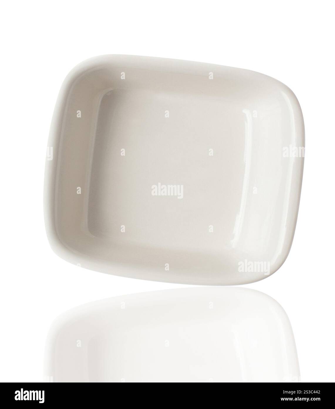 plate with rounded corners isolated on white. plate with rounded ...