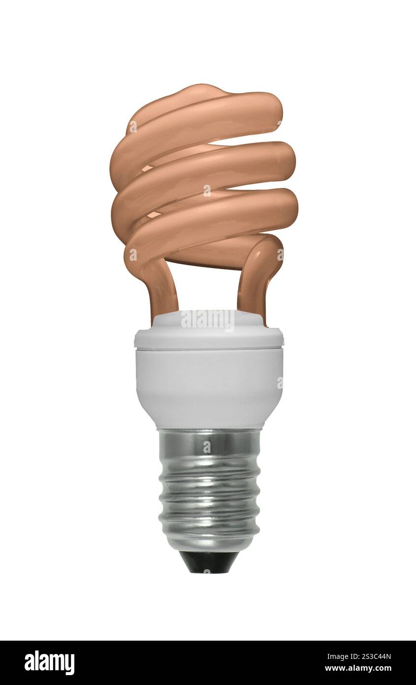 ECO LED light bulb isolated on white background Stock Photo - Alamy