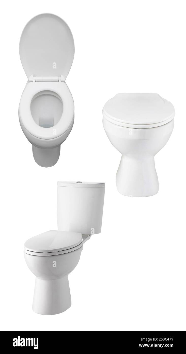 Toilet isolated on white background. Toilet isolated Stock Photo - Alamy