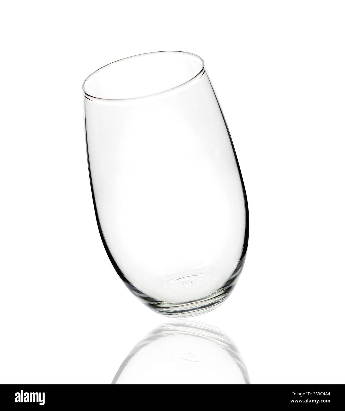 Water glass on white background. Water glass Stock Photo - Alamy
