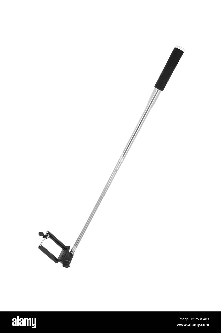 modern selfie stick isolated on white background. modern selfie stick ...