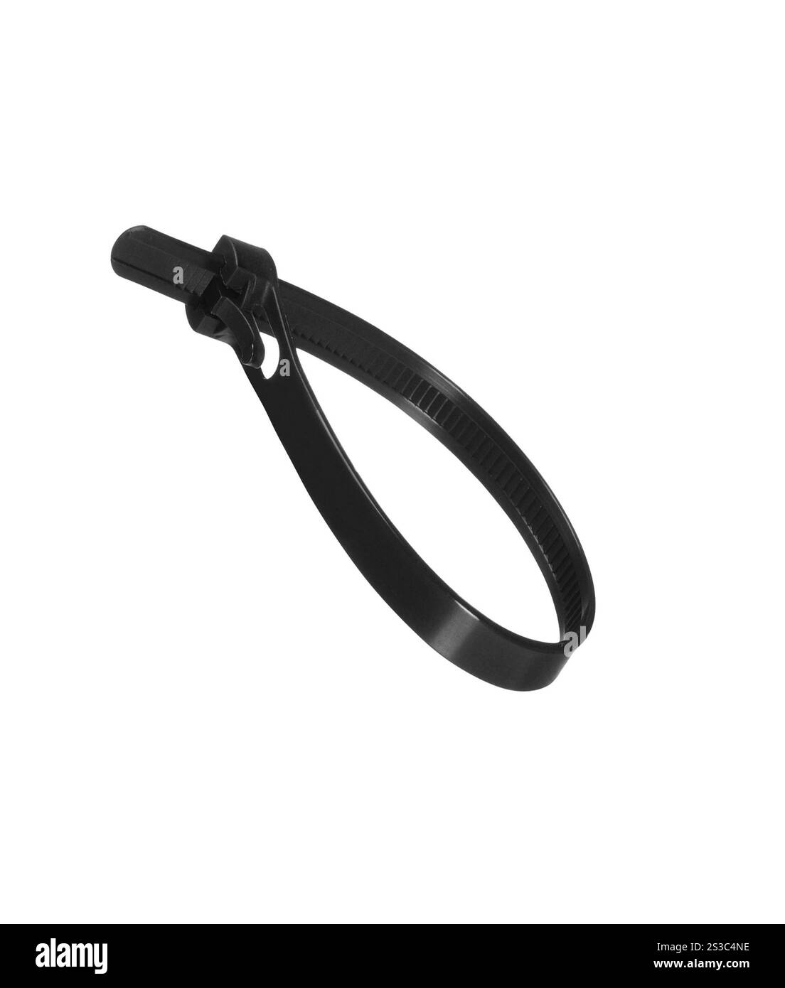 plastic handcuffs isolated on white Stock Photo - Alamy