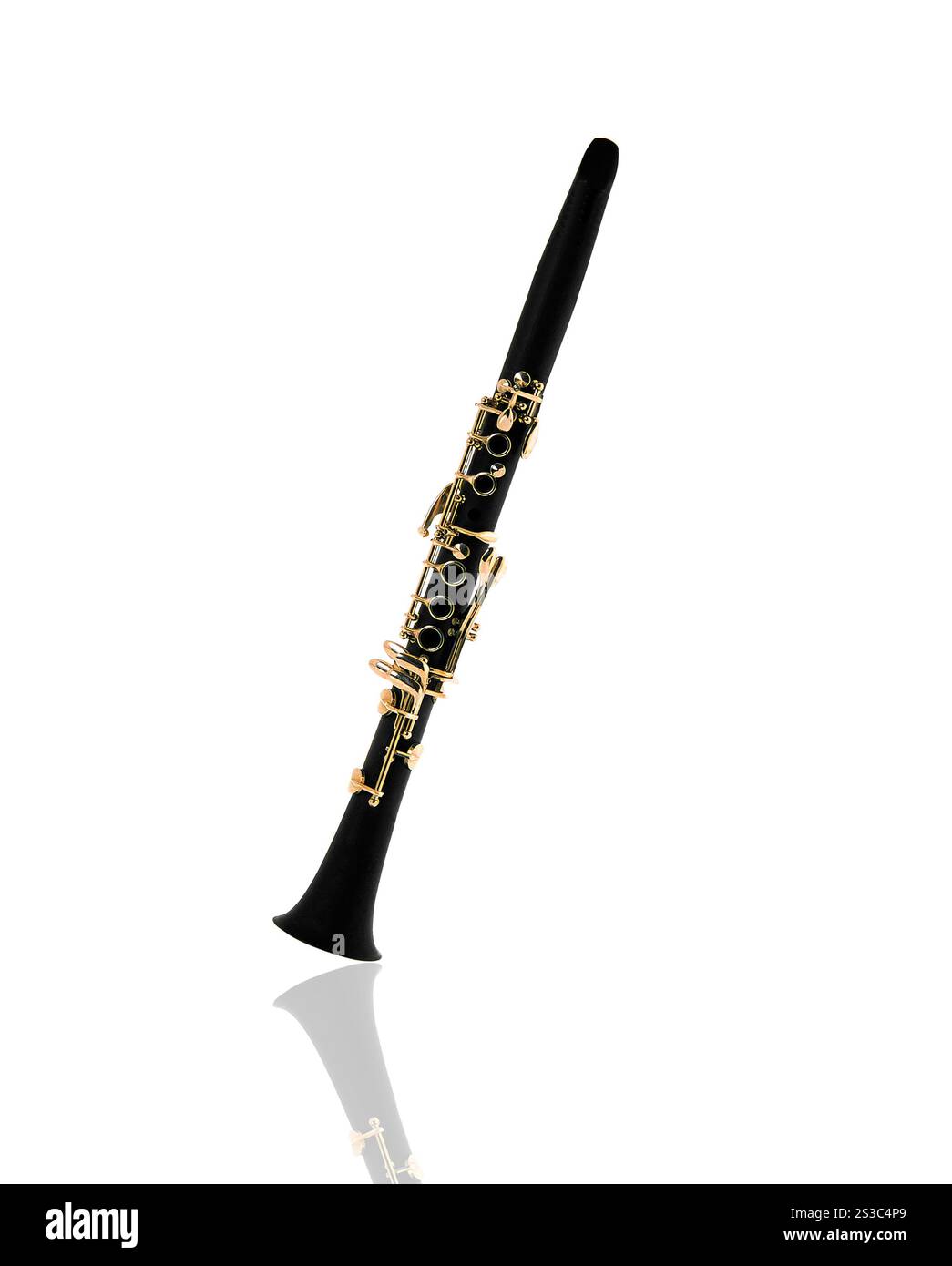 Clarinet isolated on white background. Clarinet isolated Stock Photo ...