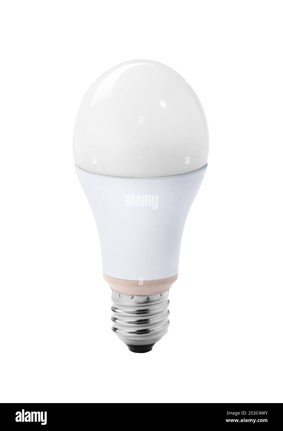 Light bulb on white background Stock Photo - Alamy