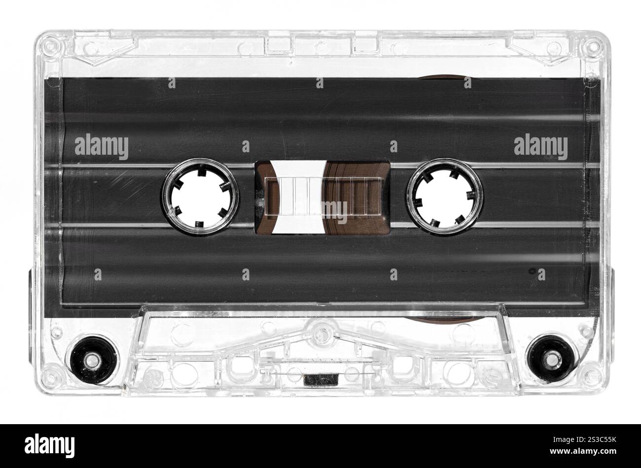 Blank Vintage audio cassette isolated on white background. Template ...