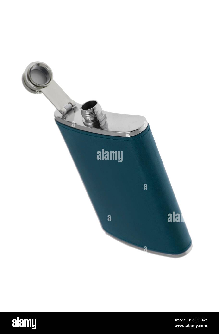 old flask for alcohol isolated on white background. old flask for ...