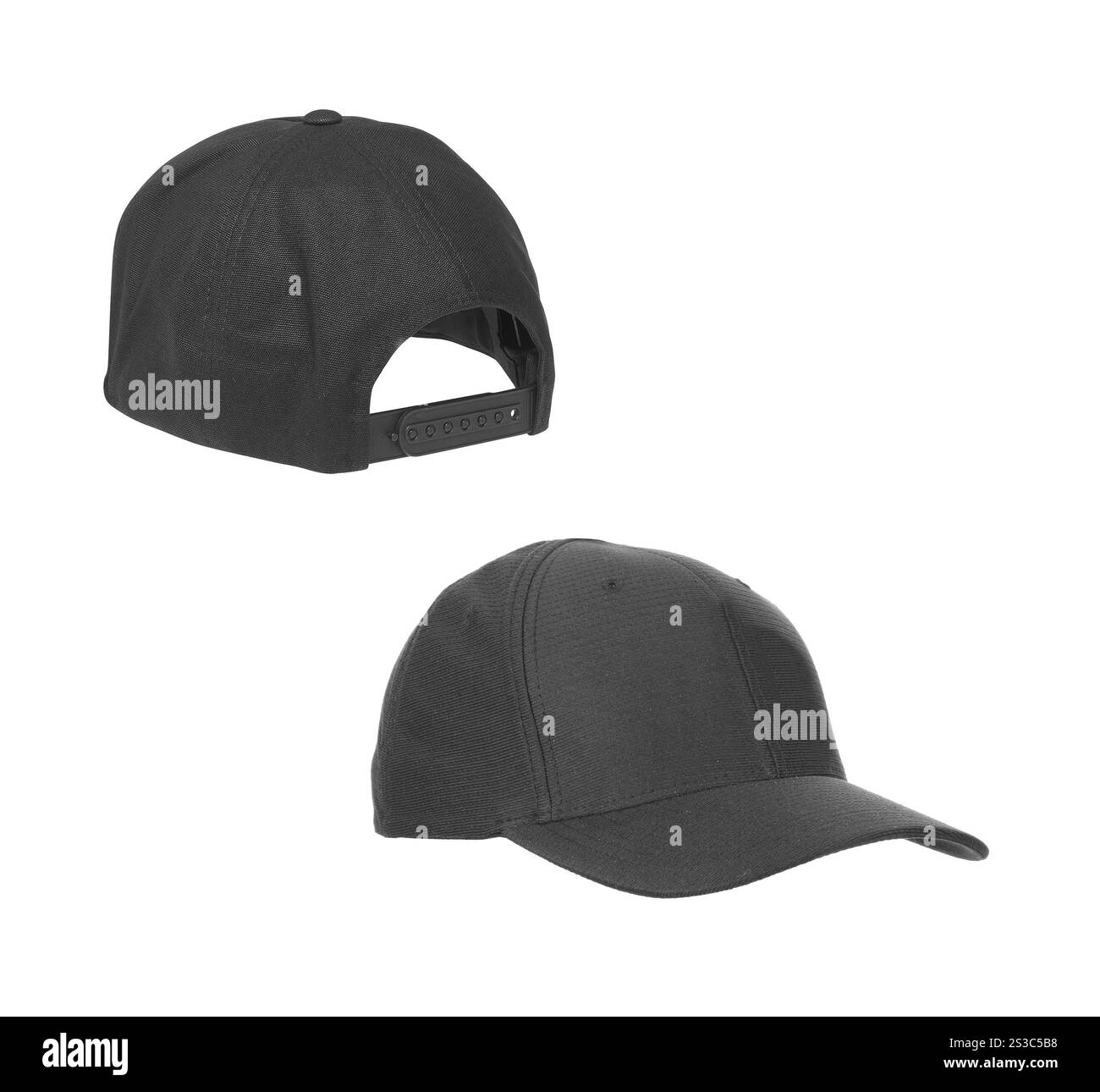 blank hat in black isolated on white background Stock Photo - Alamy