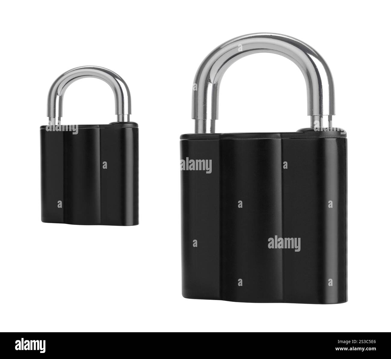 black Locks isolated on white background. black Locks isolated Stock ...