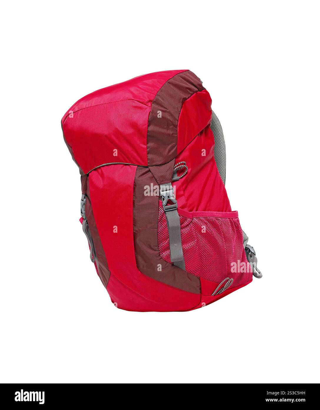 Dirty backpack white background Cut Out Stock Images & Pictures - Alamy