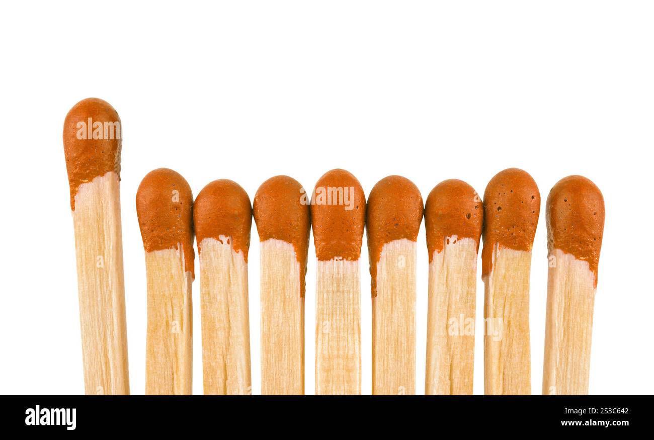 Burnt matches isolated on hi-res stock photography and images - Alamy