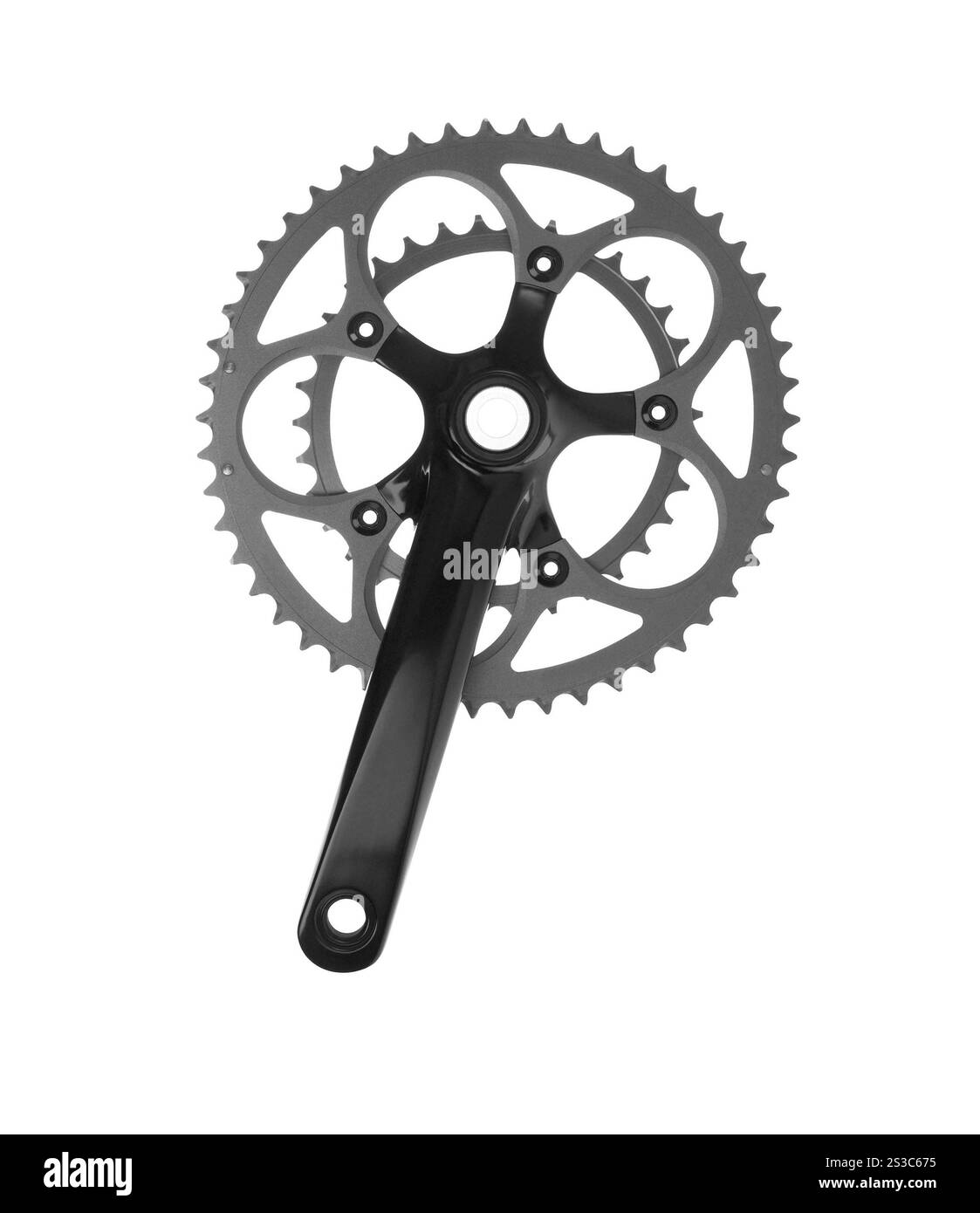 Crank set isolated on white background. Crank set isolated Stock Photo ...