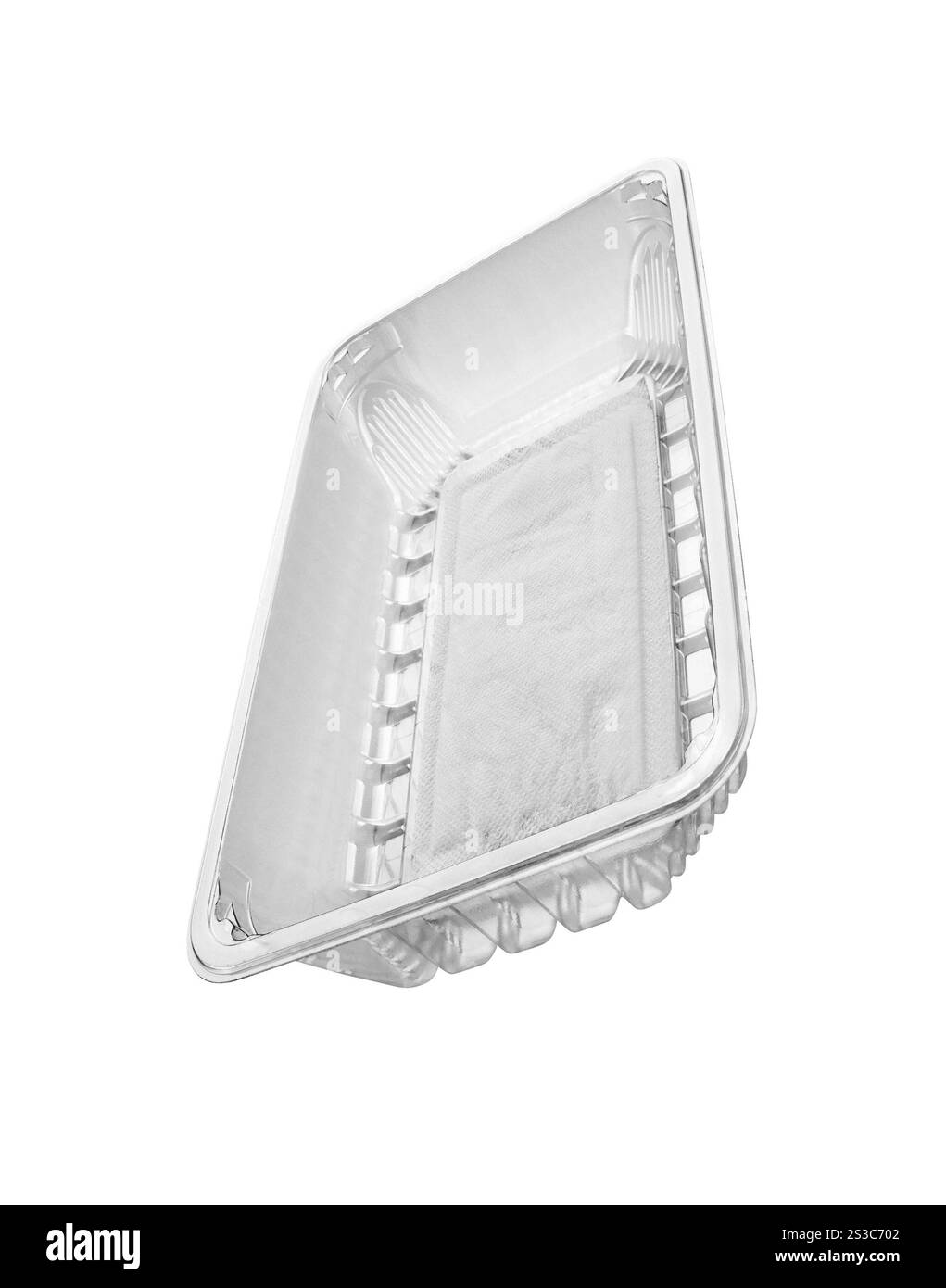 Plastic food package isolated on white background Stock Photo - Alamy