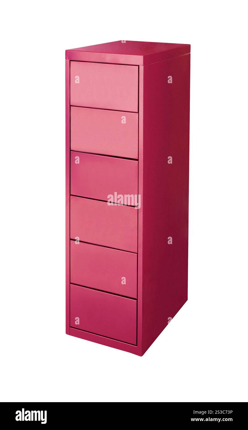 Red metal cabinet. Blue metal cabinet Stock Photo - Alamy