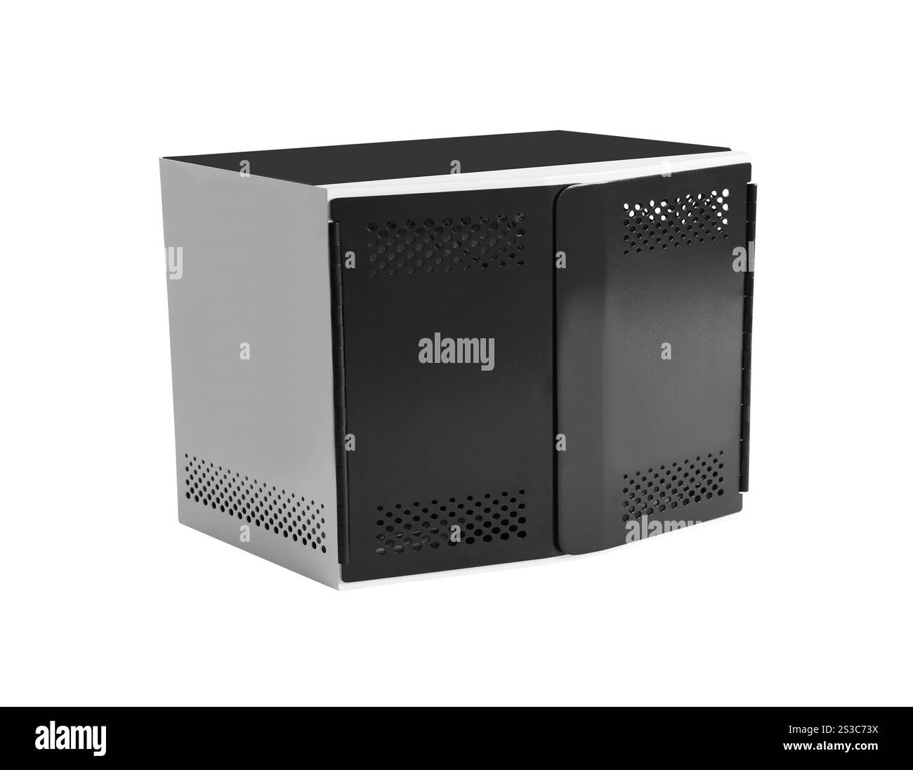 Computer system unit on white background Stock Photo - Alamy